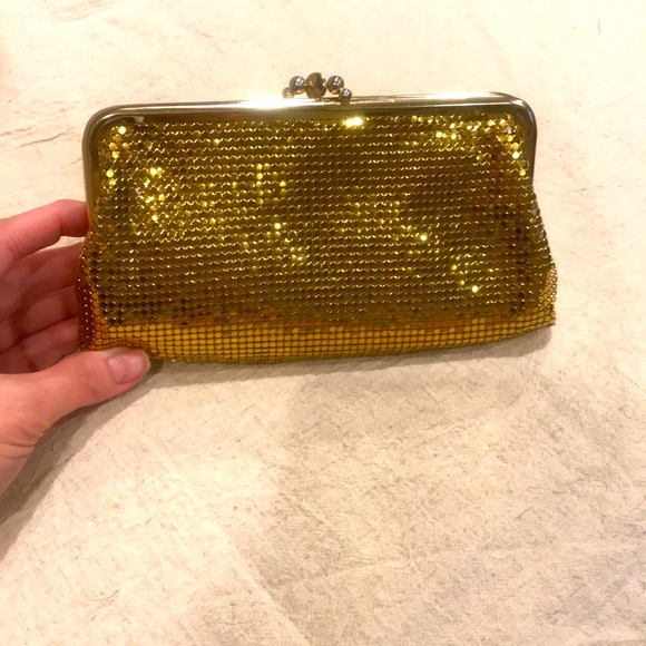 Bags | Vintage Gold Metal Mesh Walletclutch | Poshmark